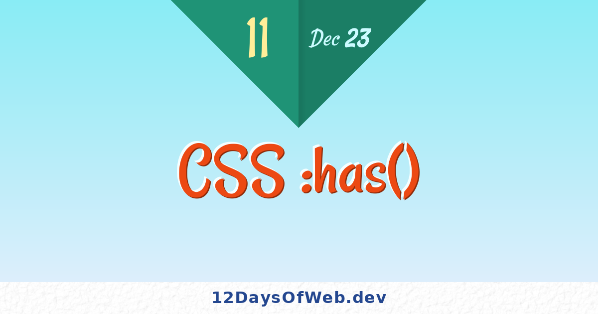 Css Has 12 Days Of Web